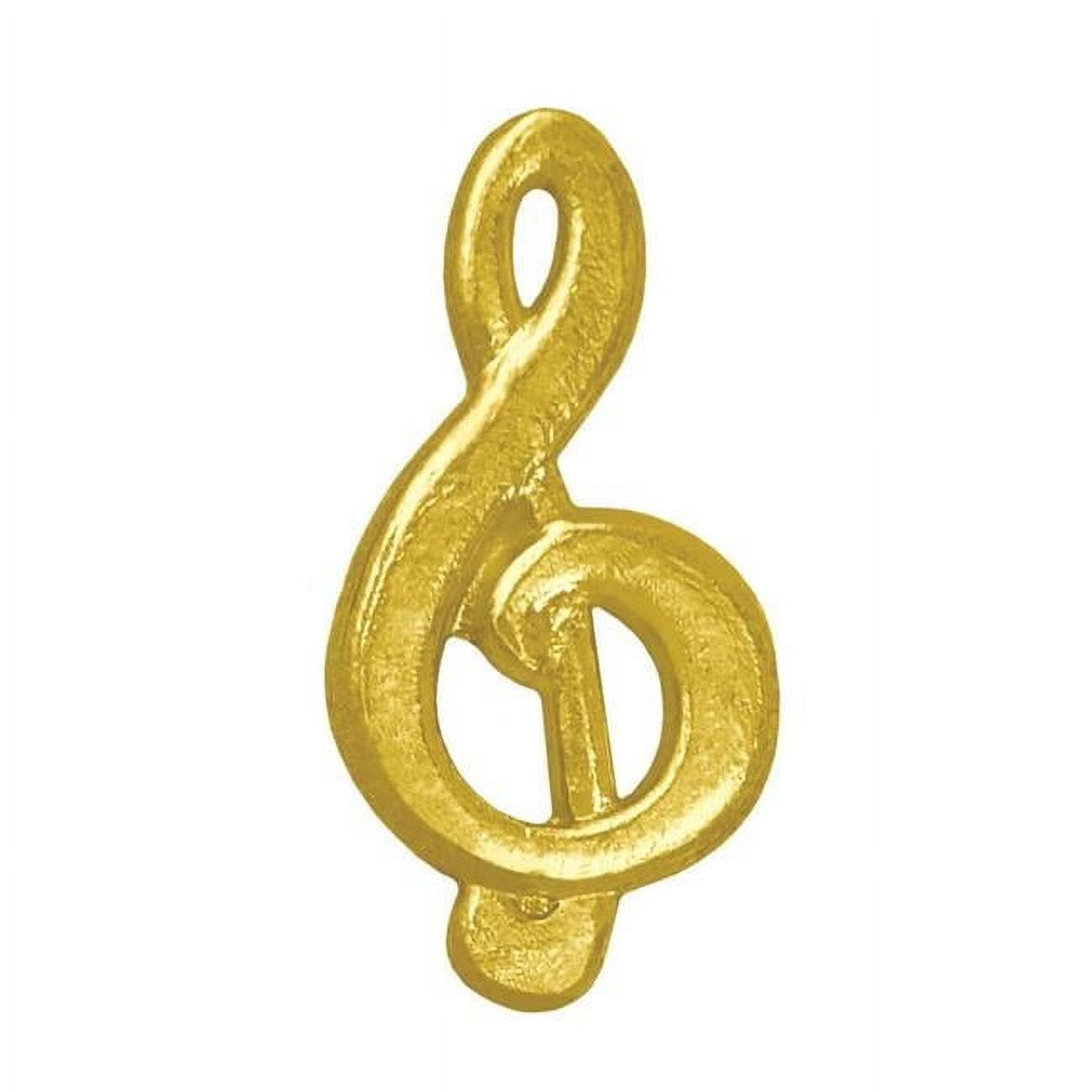 Simba CL048 1.10 in. Chenille Music Symbol Lapel Pin, Bright Gold ...