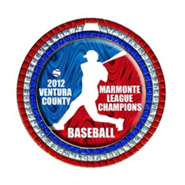 Simba EXPRESS-047A 2.75 in. Vibraprint Red, White & Blue Glitter Insert ...