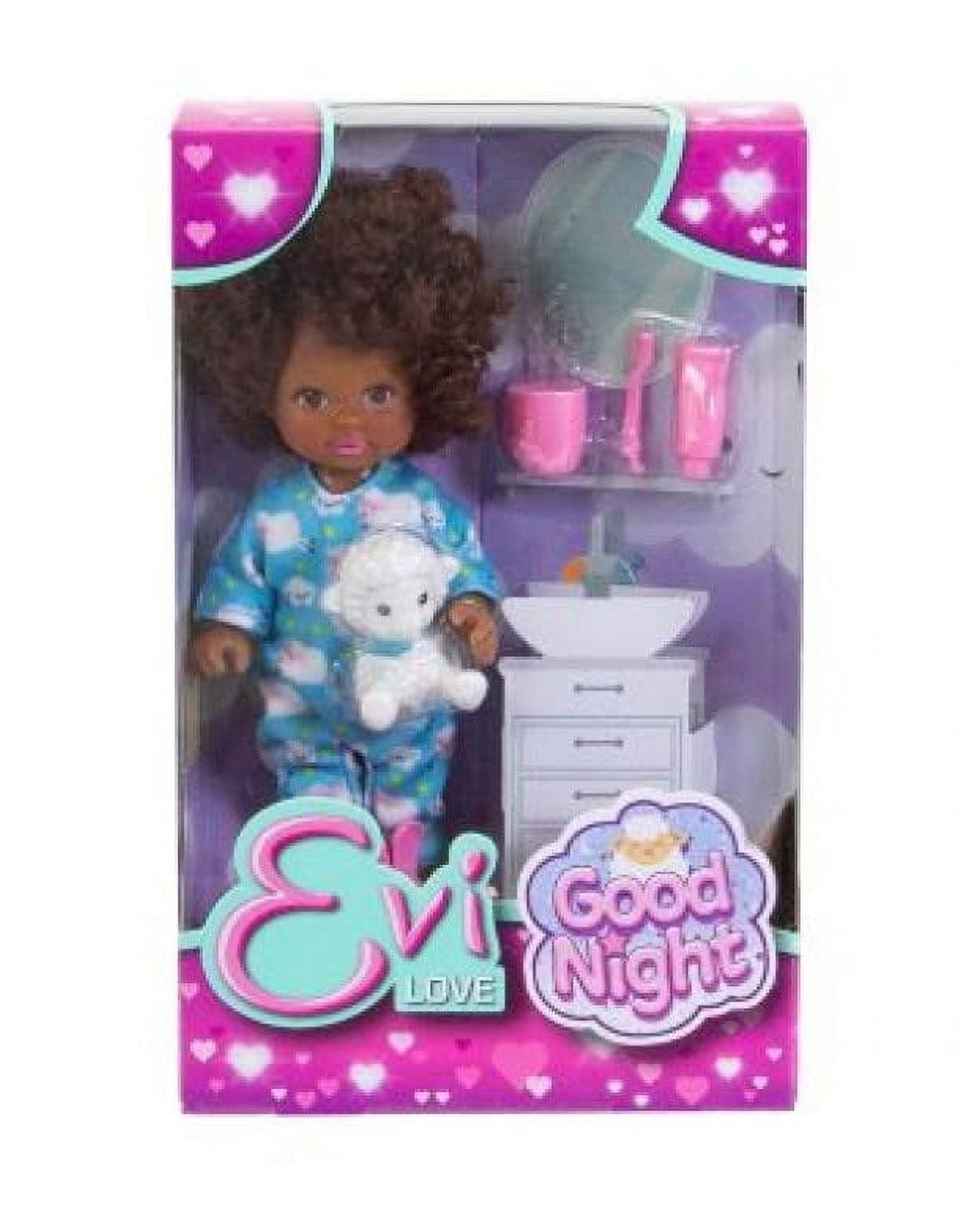 Simba Evi Love Good Night Doll Set, 6-in Height, Multicolor - Includes Sheep Friend and ...