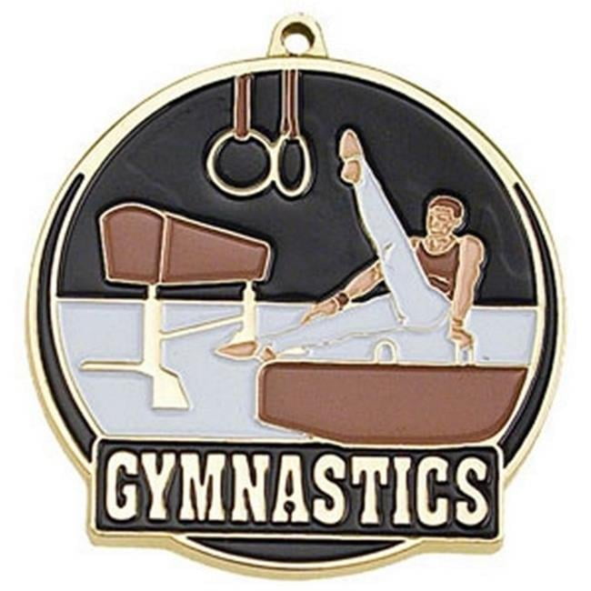 Simba HTM217G 2 in. Male High Tech Medallion Gymnastics, Gold - Pack of ...