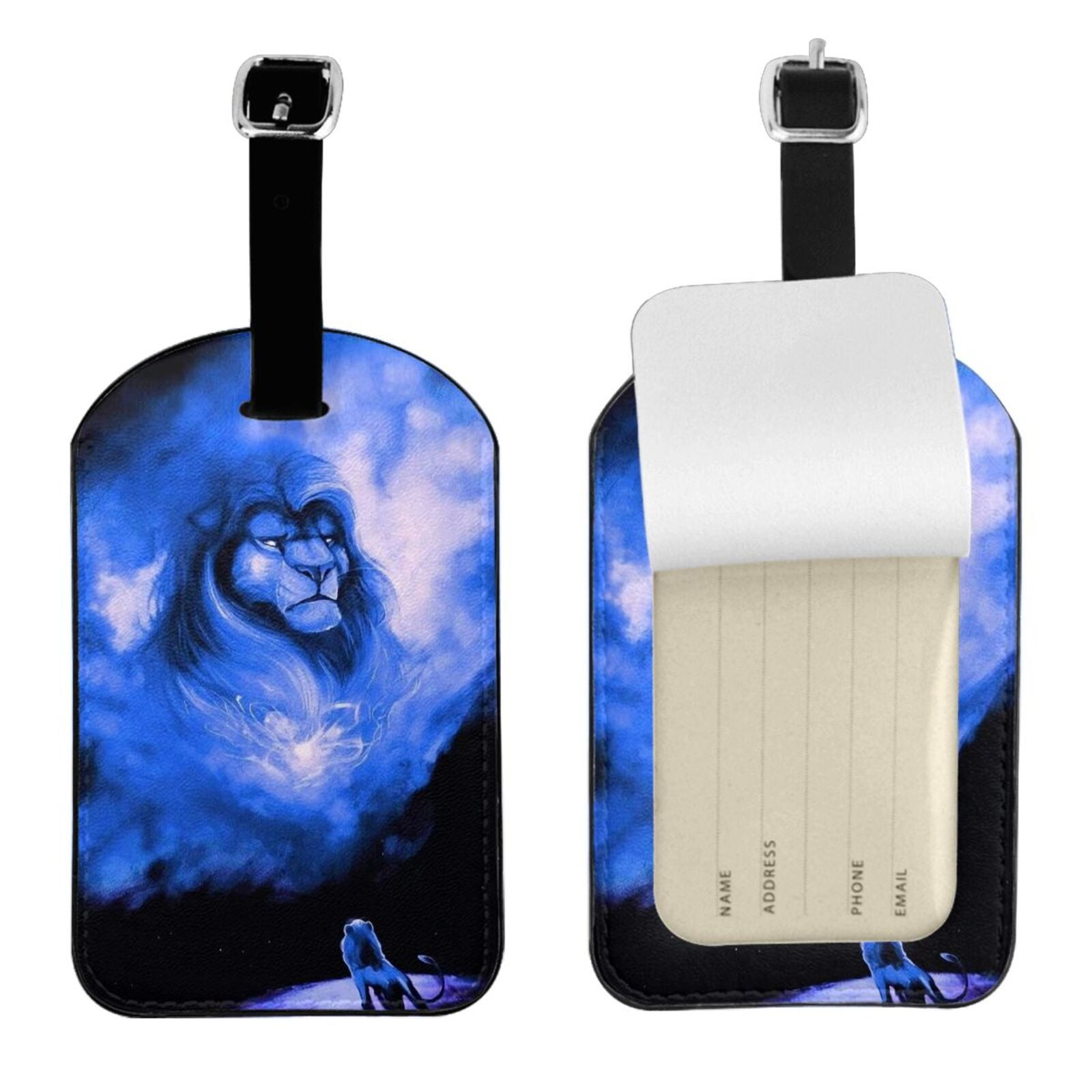 Simba Leather luggage tags hang tags suitcases office work plates ...