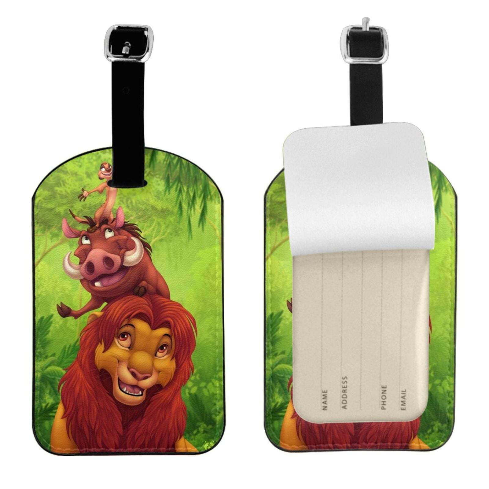 Simba Leather luggage tags hang tags suitcases office work plates ...