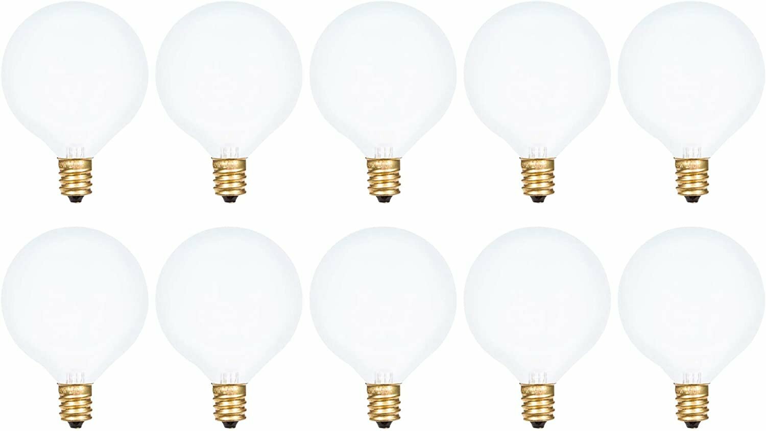 Satco Products S3779 40CA9.5 Candelabra Base Frosted Light Bulb ...