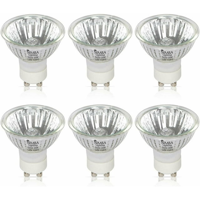 Simba Lighting Halogen 35W GU10 Bulbs with Twist-N-Lock, for Track ...