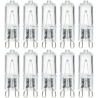 JCD Type G9 Halogen Light Bulb, 120V 40W, Bi-Pin, Set of 10 - Walmart.com