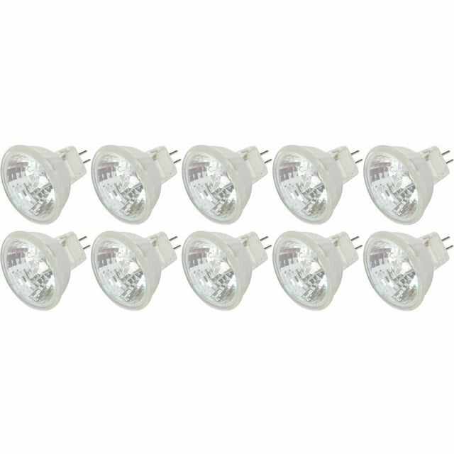 Simba Lighting Halogen MR11 12V 20W Bulbs GU4 2-Pin FTD Cover Glass, 10-Pack - Walmart.com