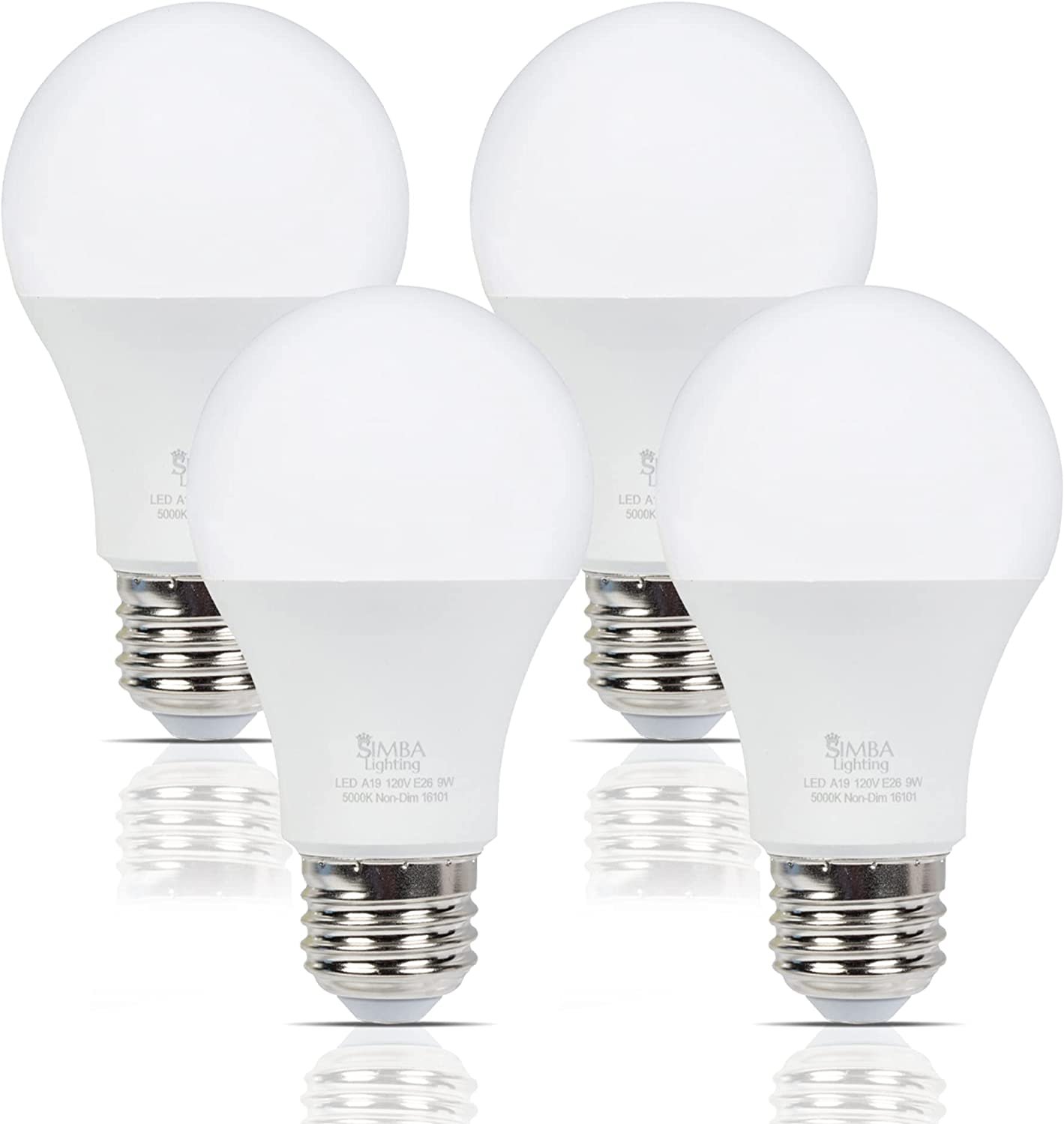 Sylvania LED Light Bulbs, 9W (60W Equivalent), Bright White 3500K, 4 ...