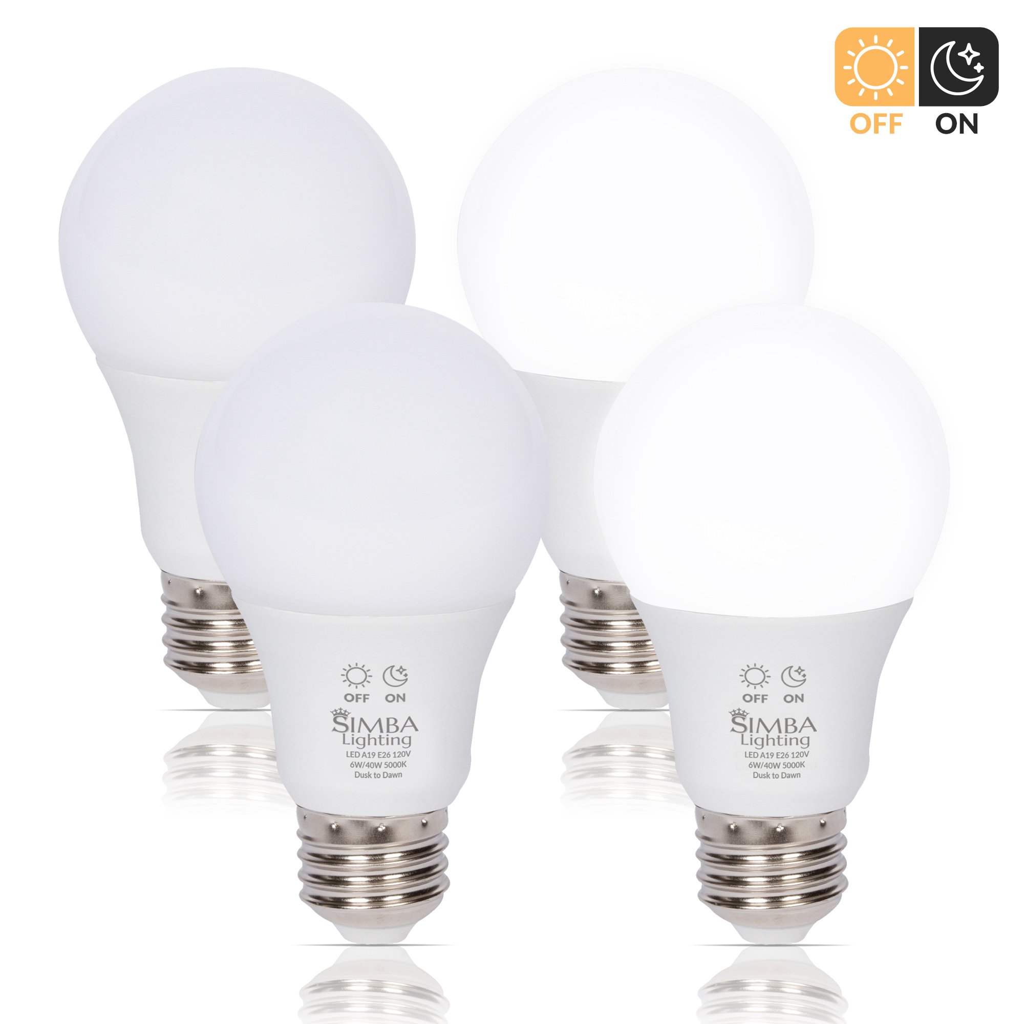 GE LED+ Dusk to Dawn Light Bulb, Outdoor Security Light, Daylight, 100 ...