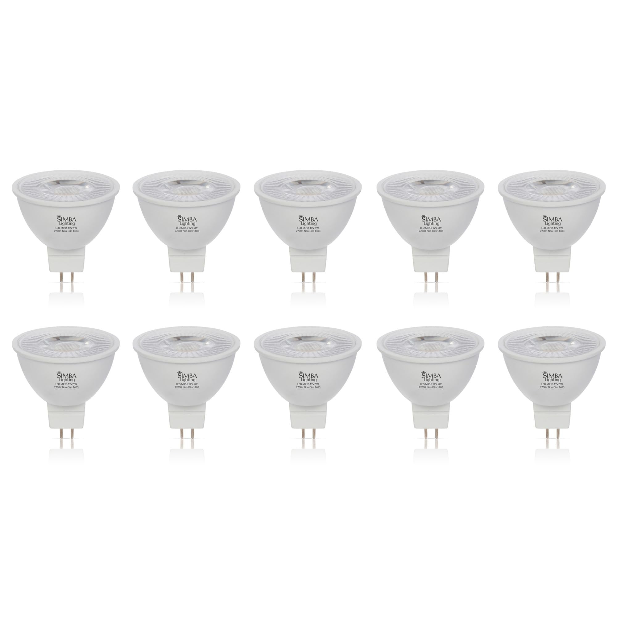 Simba Lighting LED MR16 5W 35W-50W Halogen Replacement Bulbs 12V GU5.3 ...