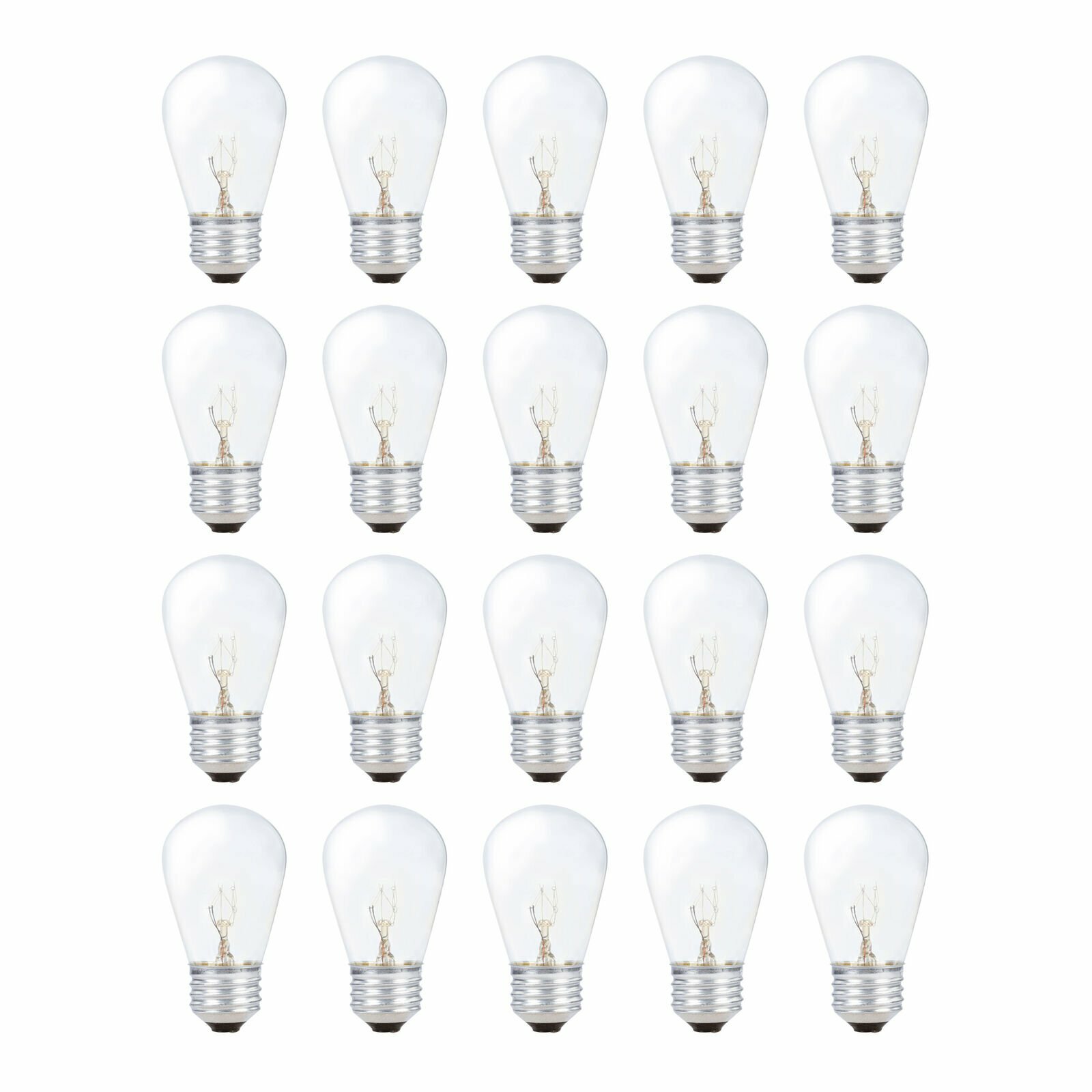 Vickerman S14 Blue Transparent Medium Base Replacement Bulb 130V 11 ...