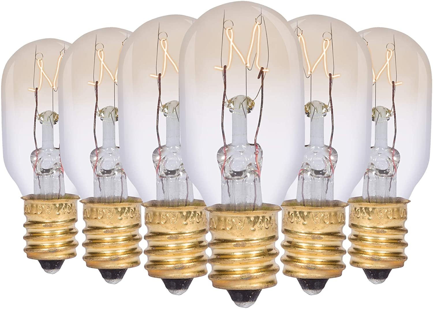 Simba Lighting T6.5 15W Replacement Bulb Mini Tube Shape 120V, E12 ...