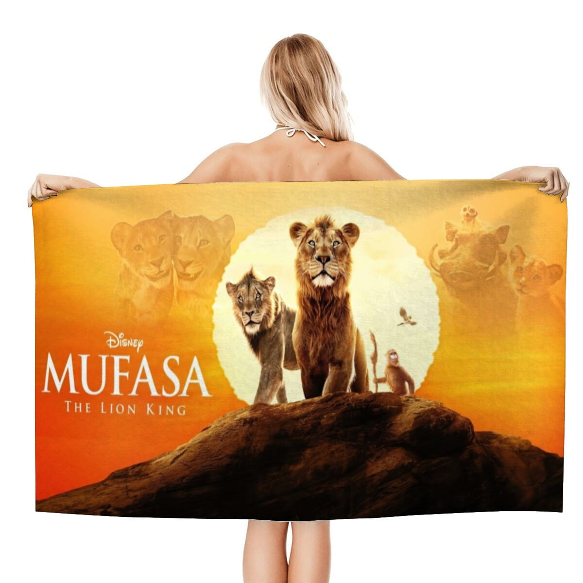 Simba Lion King Gifts Beach Towel for Women Girl Birthday Inspired Fan ...