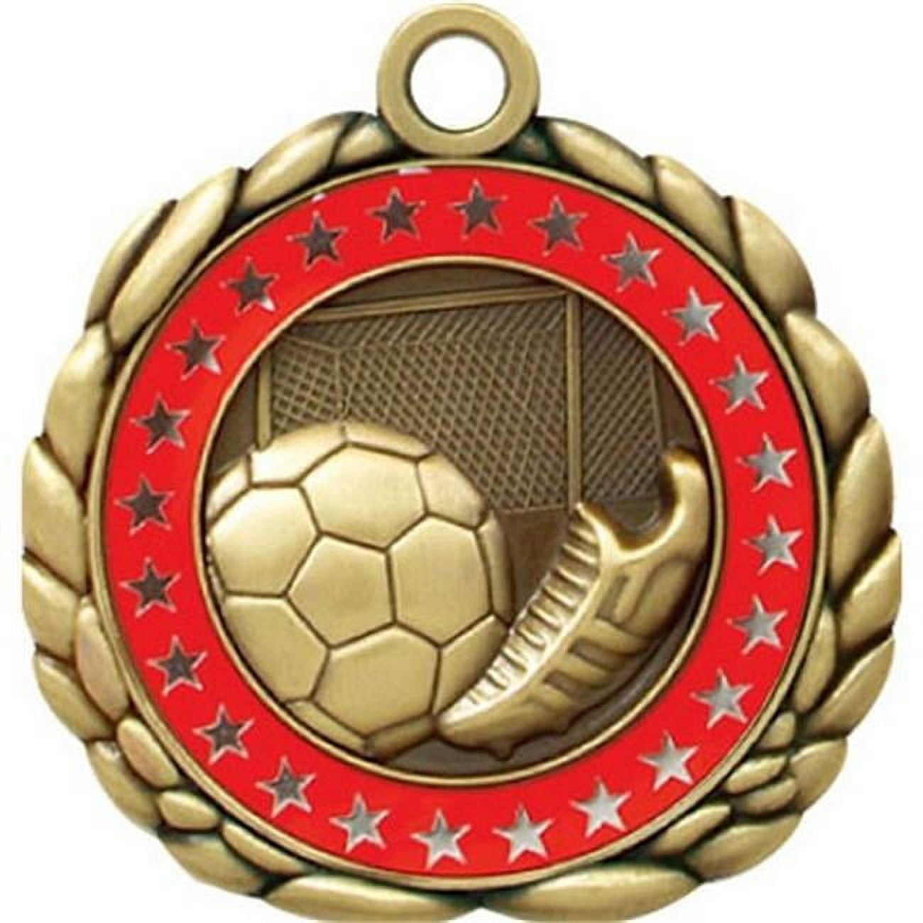 Simba QCM28 2.5 in. Quali Craft Medallion Medal Soccer, Antique Gold ...