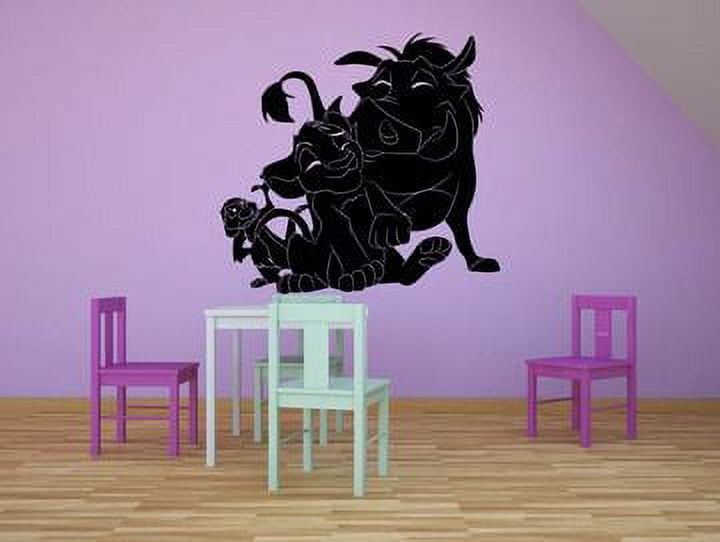 Simba Timon and Pumbaa The Lion King Wall Decals For Kids Rooms Decor ...