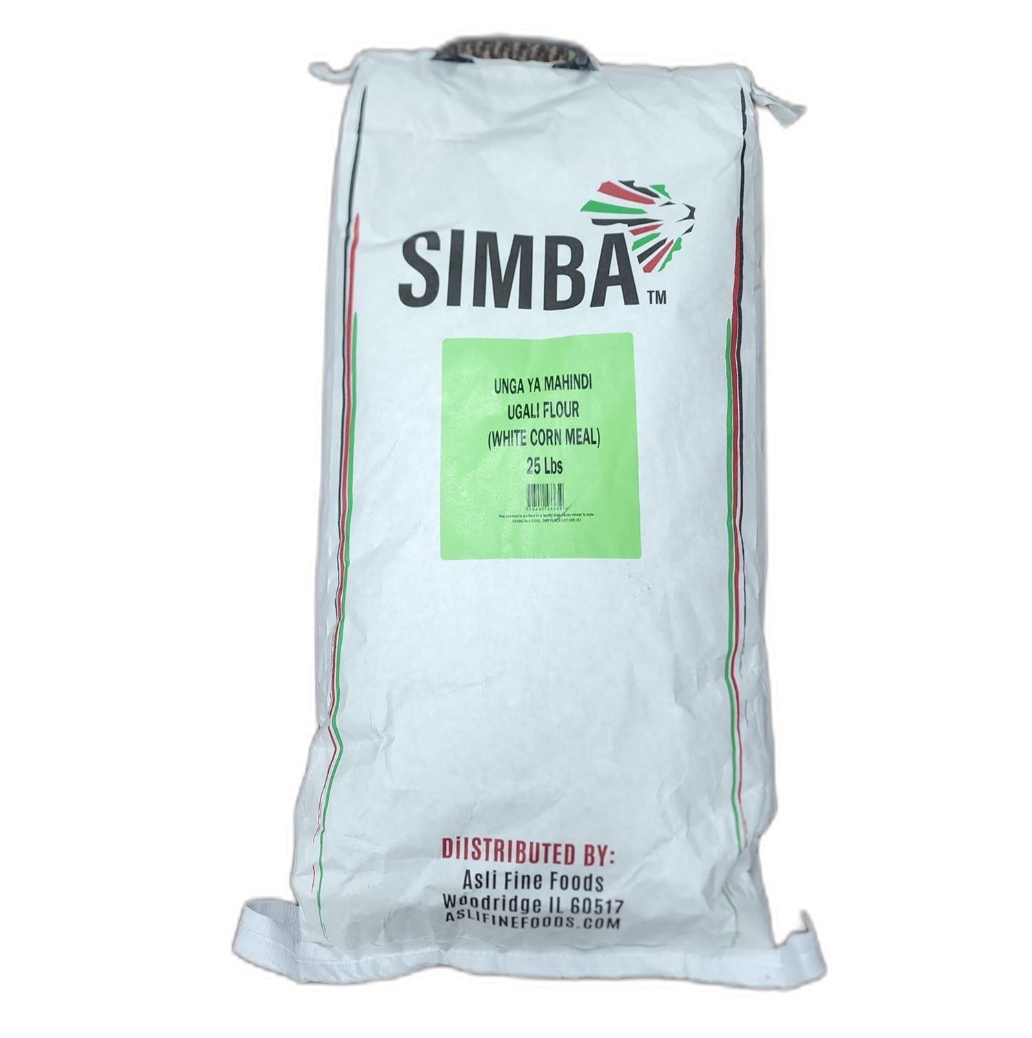 Simba Unbleached White Corn Meal for Ugali - 25LB - Walmart.com