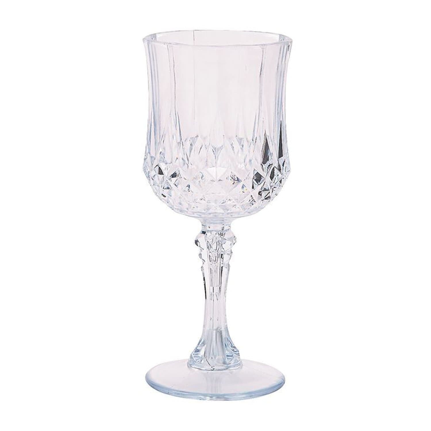 Simcha Collection Crystal Like Wine Plastic Glasses 8 oz Pack of 200 ...