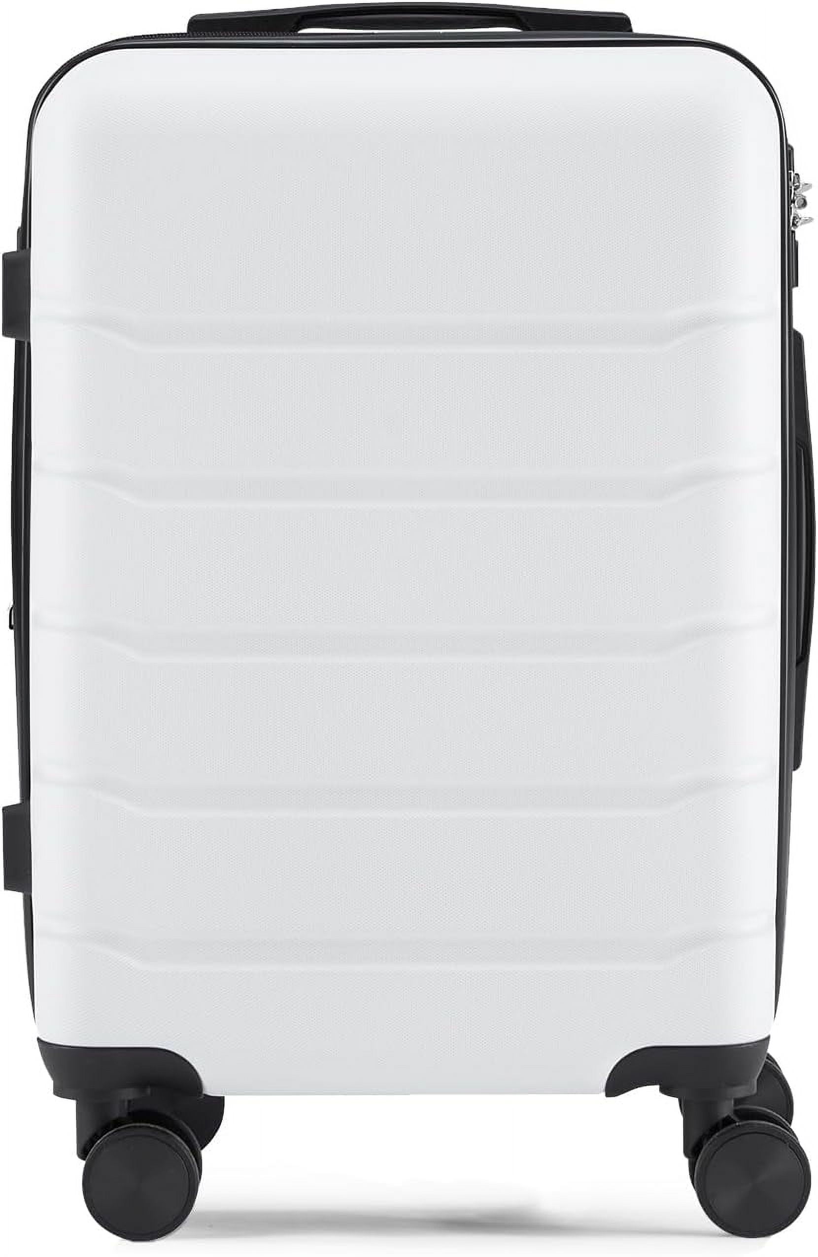 Simenmax 20 Inch Carry-On Luggage, Hard Shell Rolling Suitcase with TSA ...