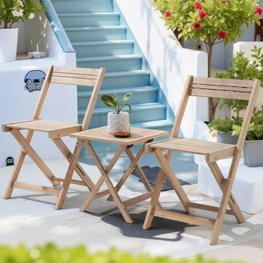 Grand Patio 3-Piece Foldable Metal Bistro Set, Outdoor Dining Furniture ...