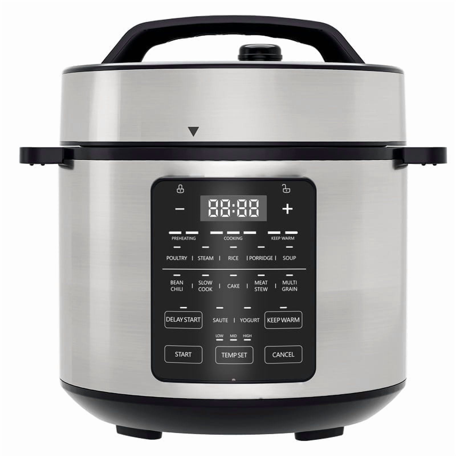 Simenmax 6QT Stainless Steel Electric Pressure Cooker - 12-in-1 Multi ...