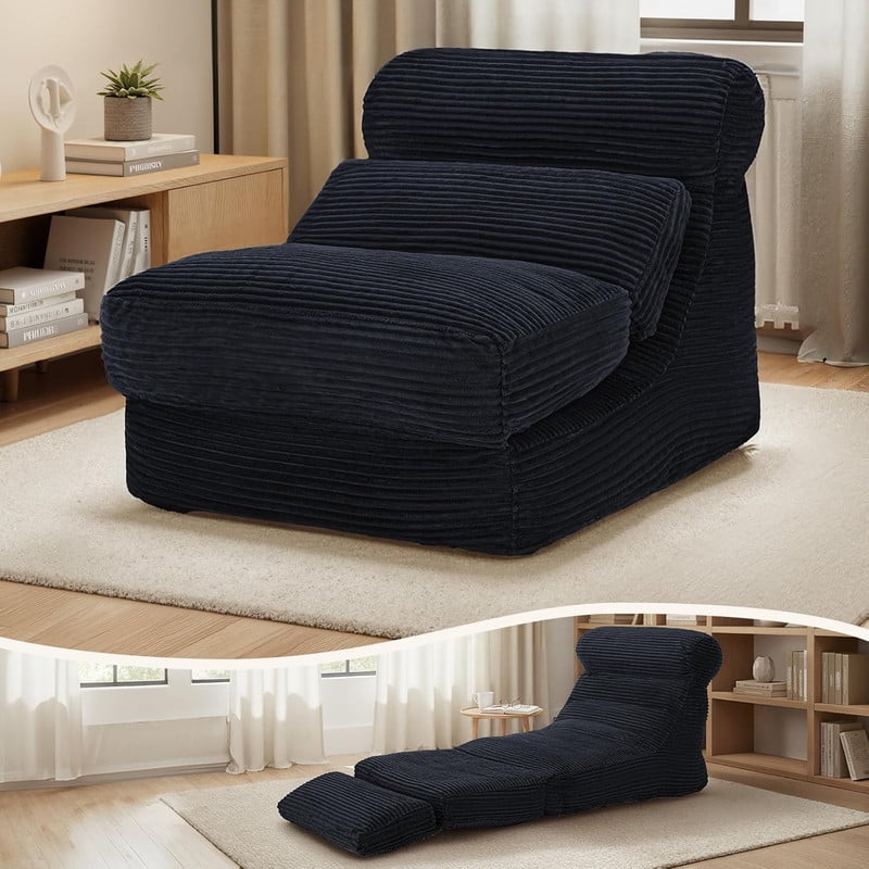 Simenmax 84" Convertible Sofa Bed, 3-in-1 Foldable Futon Sleeper with ...