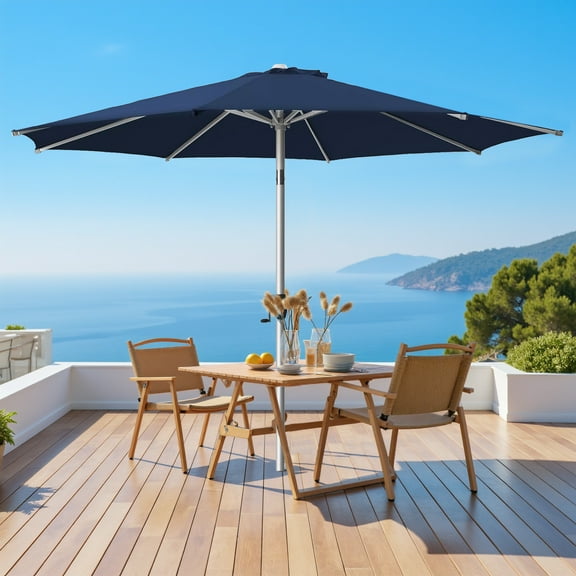 Patio Umbrella, Outdoor Table Market Umbrella with Push Button Tilt and ...