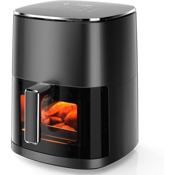 Simenmax Air Fryer, 6-Quart with Viewing Window, 12-in-1 Functions ...