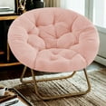 Simenmax Folding Saucer Chair,Portable Folding Soft Moon Chair for ...