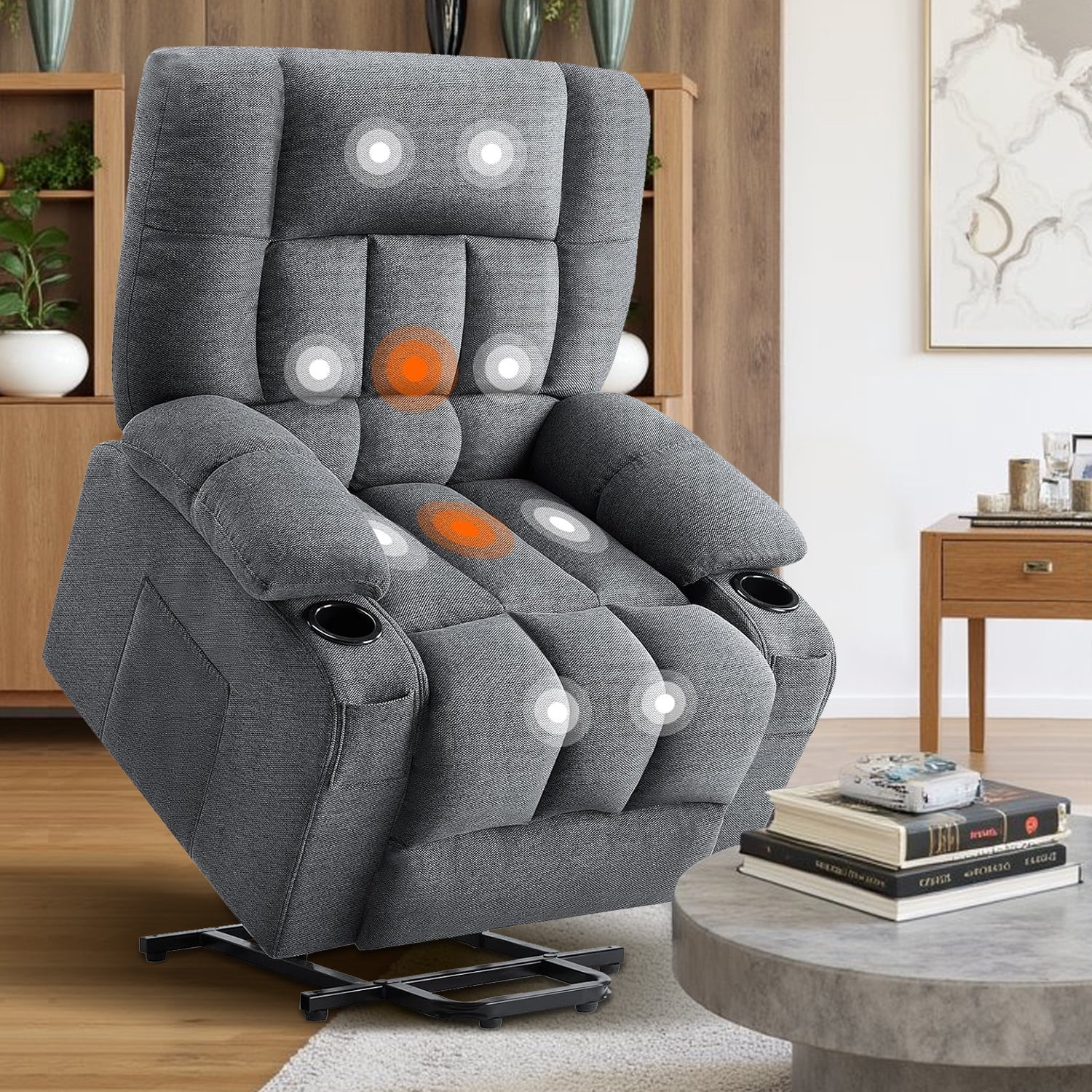 Simenmax Recliner Chair, Massage Recliner Chair With Heating ...