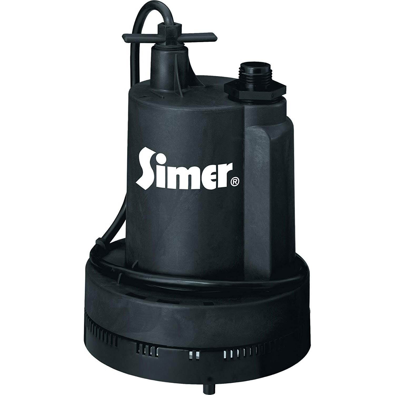 Simer 2355-04 Super Geyser 1/3 HP 1620 GPH Submersible Utility Water ...