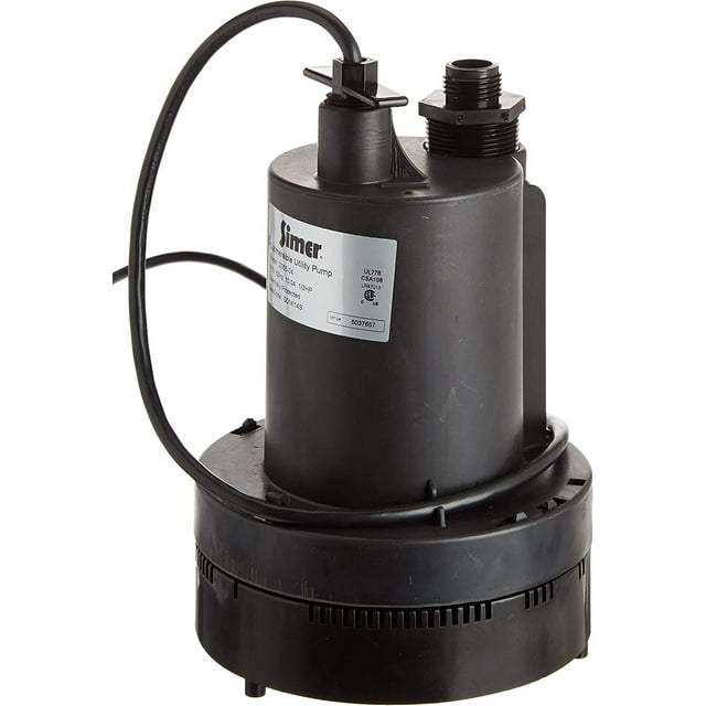 Simer 2355 1/3 HP Submersible Utility Pump - Walmart.com