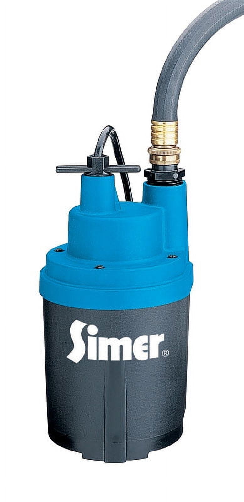 Simer Smart Geyser 1/4 HP 1800 GPH Submersible Auto Utility Water Pump ...