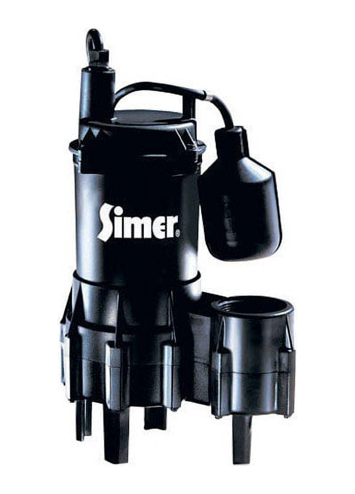 Simer Thermoplastic Submersible Sewage Pump 4/10 hp - Walmart.com