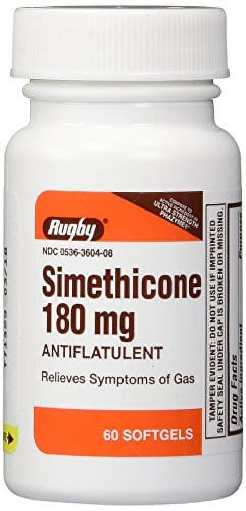 Simethicone 180mg Anti-Gas Generic Phazyme Ultra 4 PACK of 60 Softgels ...