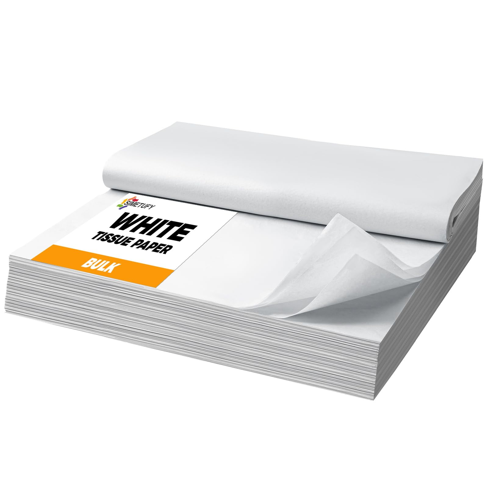 Simetufy 1000 Sheets White Tissue Paper AIS1 Bulk, Packing Supplies for ...