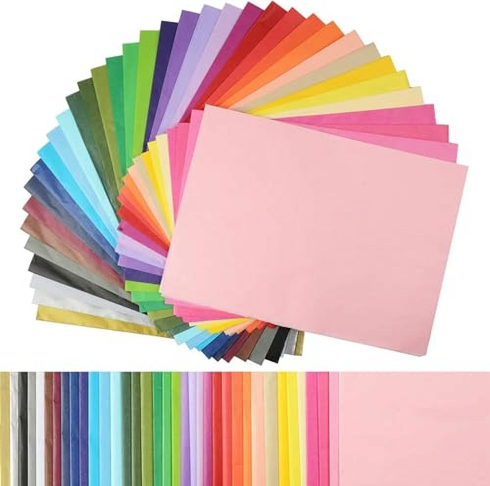 Simetufy 400 Sheets Tissue Paper for Gift Bags, 40 Colored Tissue Paper ...