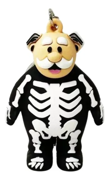 Simi Calaverita Llavero Keychain - Skeleton Design with Heart and ...