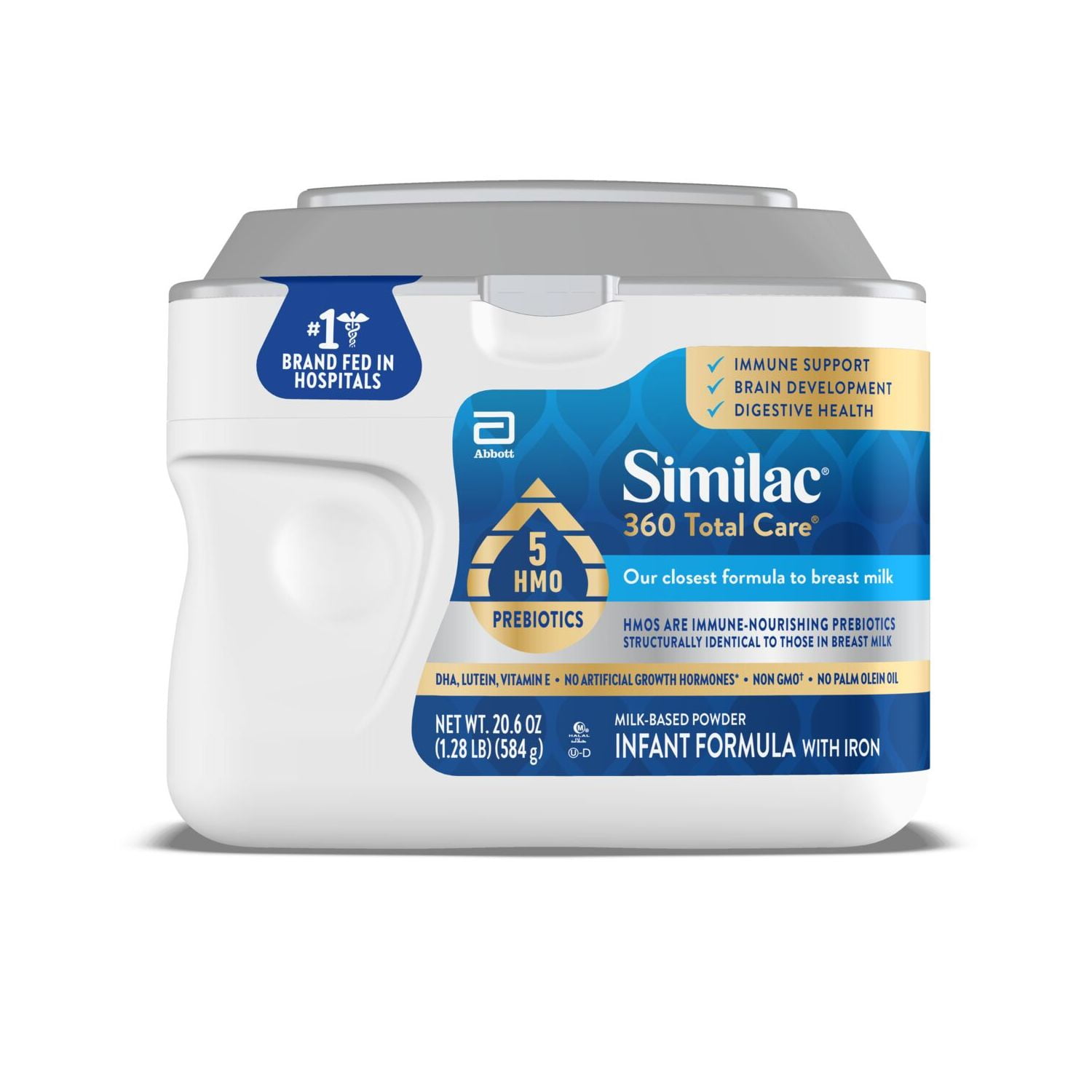 Similac 360 Total Care Baby Formula Powder, Has 5 HMO Prebiotics, 20.6 ...