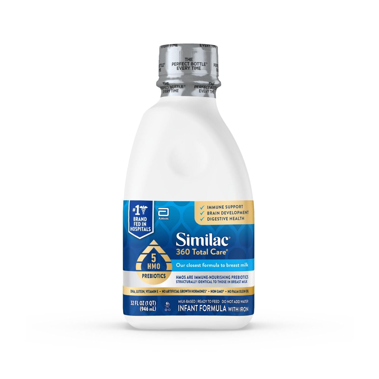 Similac 360 Total Care Ready-to-Feed Baby Formula, Has 5 HMO Prebiotics ...
