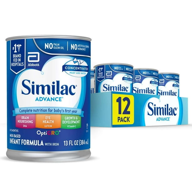 Similac Advance Concentrated Liquid Baby Formula with Iron, DHA, Lutein ...