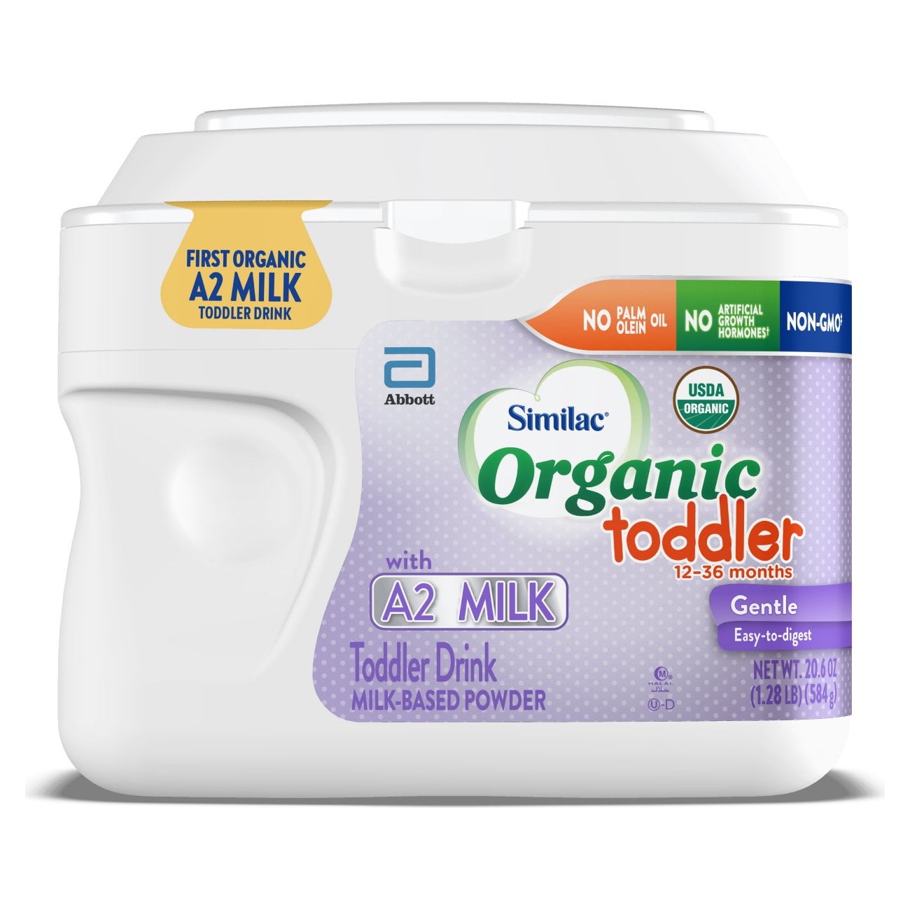 Similac Organic Toddler Drink with A2 Milk, First & Only USDA Organic ...