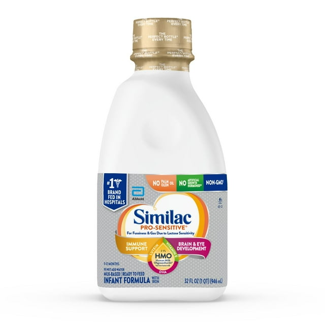 Similac Pro-Sensitive Ready-to-Feed Baby Formula for Lactose ...