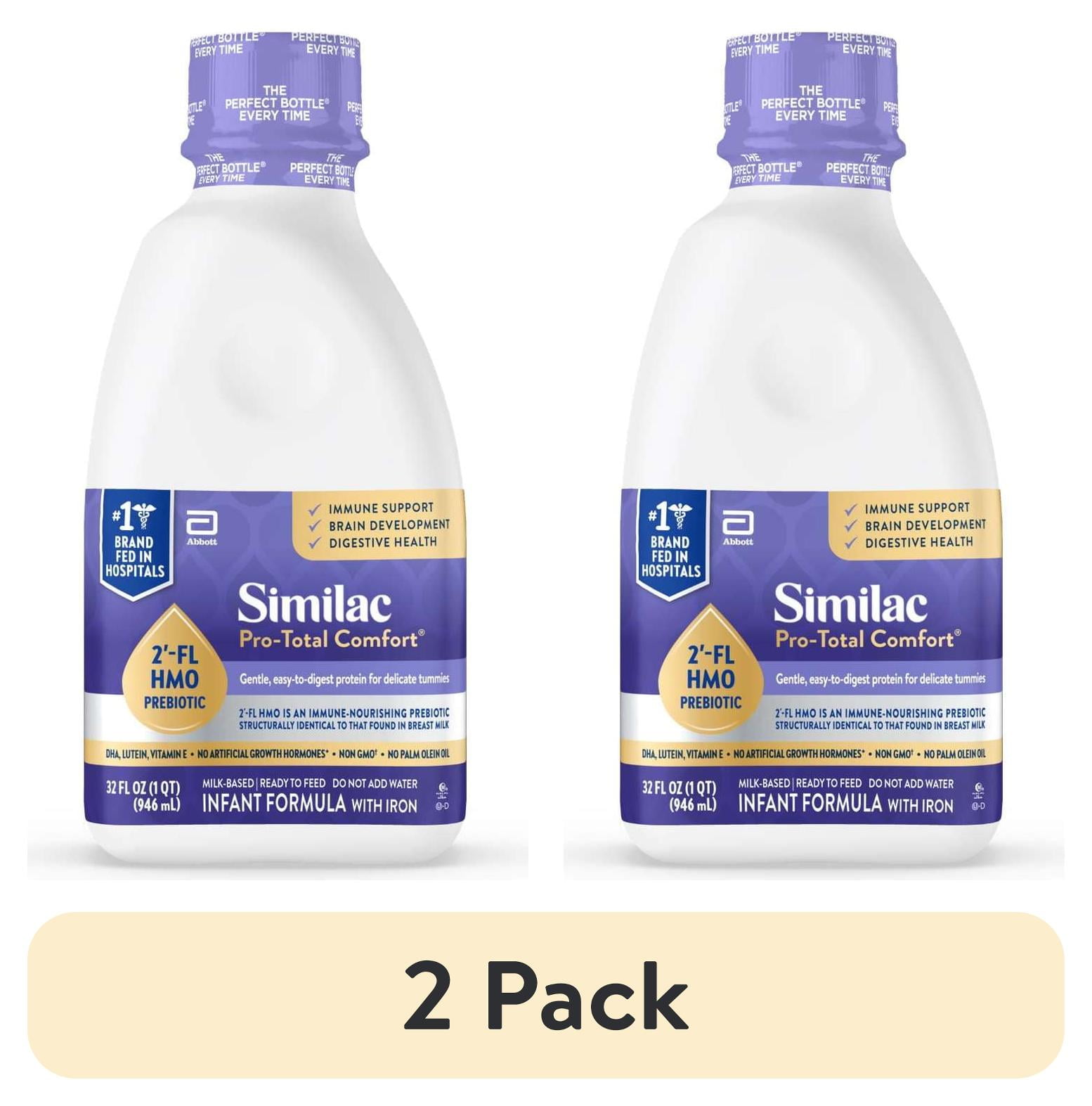(2 pack) Similac Pro-Total Comfort Ready-to-Feed Baby Formula, 32-fl-oz ...