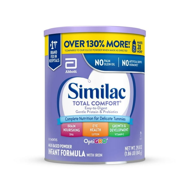 Similac Total Comfort Powder Baby Formula, 29.8-oz Can - Walmart ...