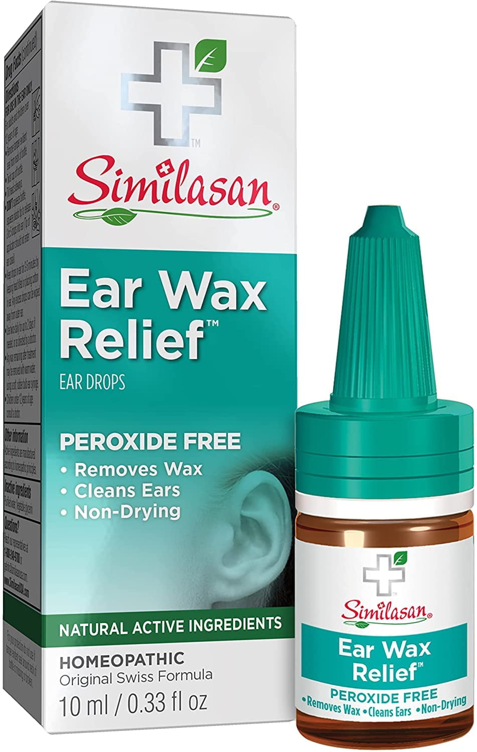 Similasan Ear Wax Relief Multi-Symptom Drops Swiss Formula, 0.33 oz, 6 ...