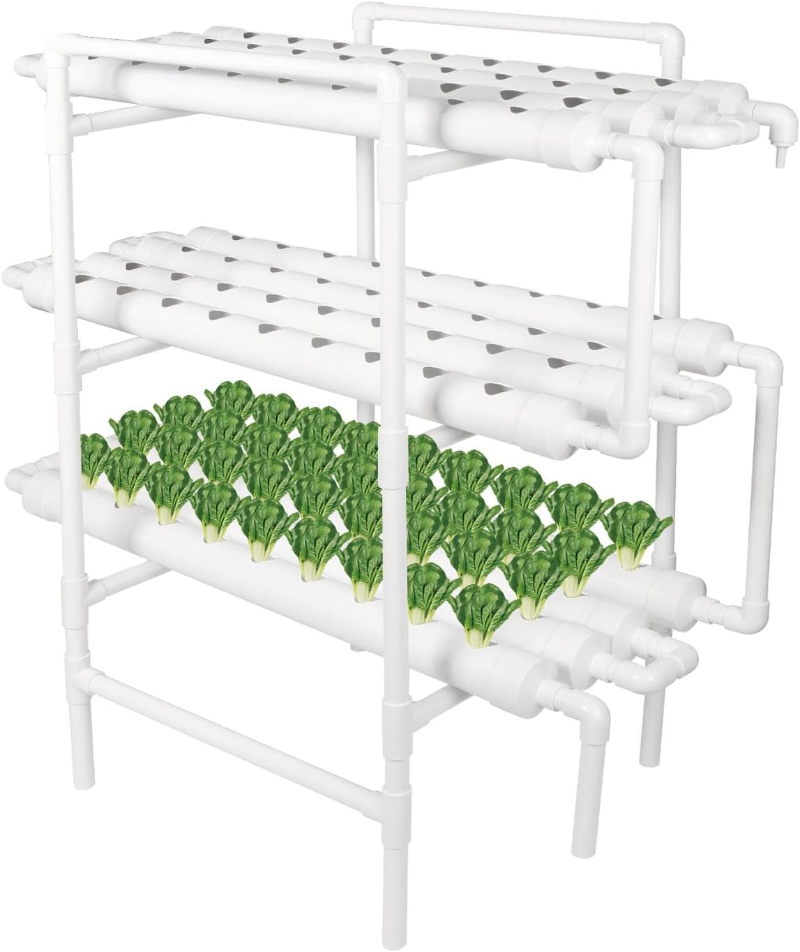 Simin, 108 Plant Sites, 3 Layers 12 Food-Grade PVC-U Pipes Hydroponic ...