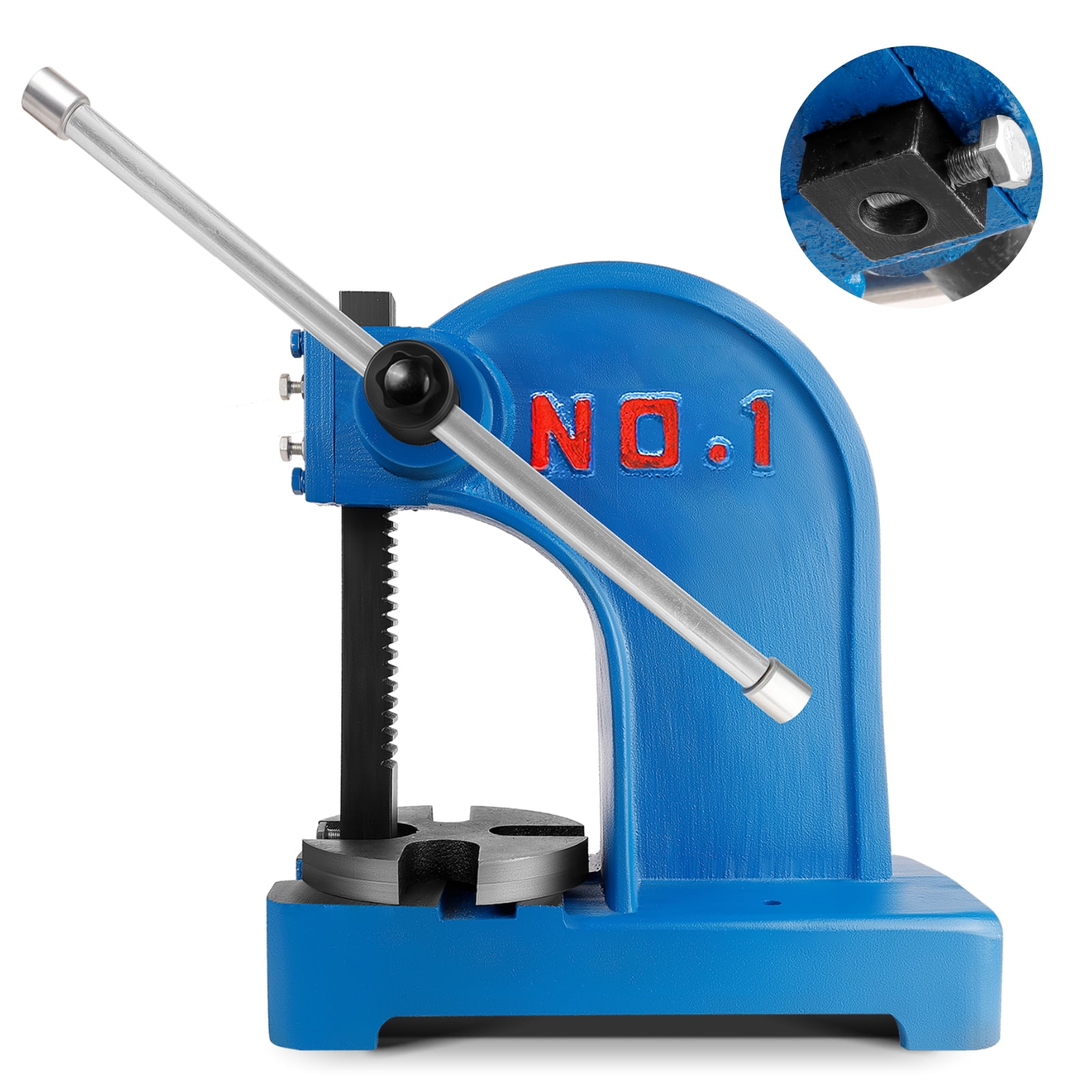 Benchtop 1 Ton Manual Arbor Press - 5.5" Height, Cast Iron Construction ...