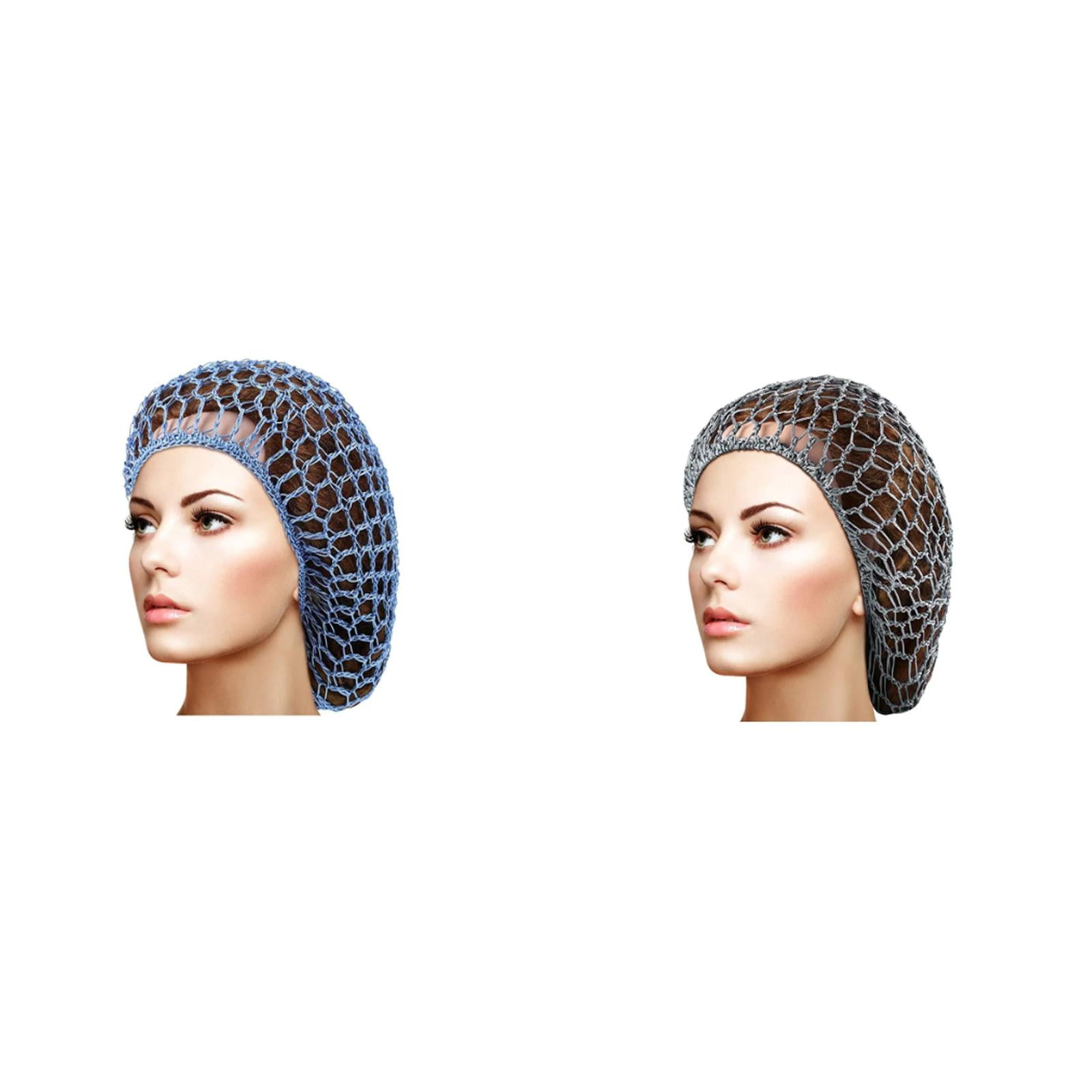 Siminsem Soft Hairnet Hair A 2Pc Mesh Hair Net Soft Rayon Knit Hat ...