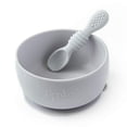 Simka Rose Silicone Baby Bowl with Spoon Set for Baby and Toddler ...