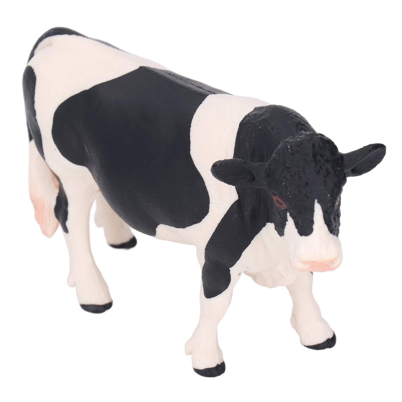 Simmental Cattle Figurine, Black White Cow Statue Figurine for Toddlers ...