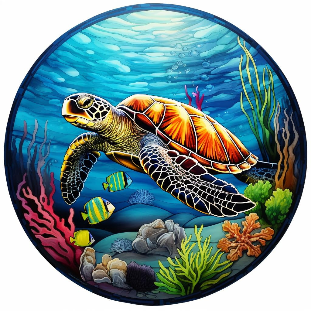 Simming Sea Turtle Coral 5D Diamond Art Painting by Number Kits for ...